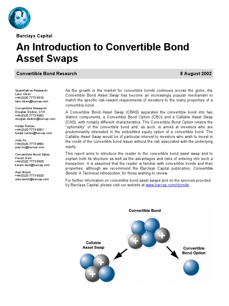 Convertible Bond Asset Swaps | PDF | Convertible Bond | Bonds (Finance)