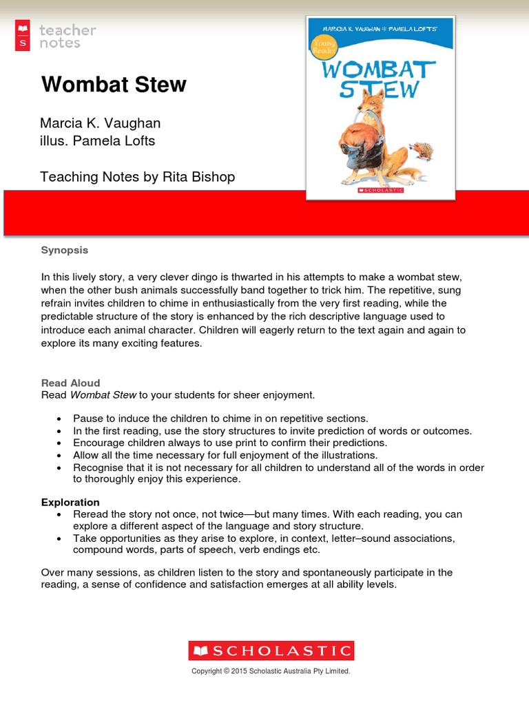 Wombat Stew | PDF | Koala | Reading (Process)