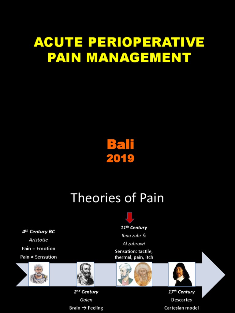 Perioperative Pain Management - Bali 2019 | PDF | Analgesic | Pain