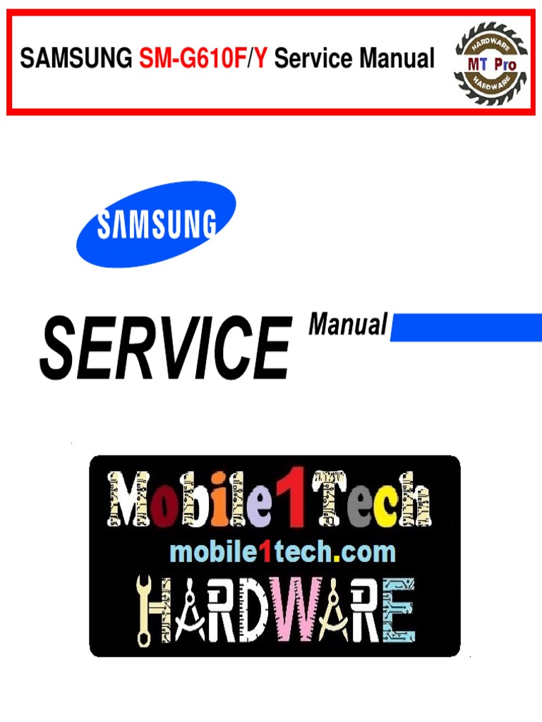 SM-G610F Y: Samsung / Service Manual | PDF | Subscriber Identity Module ...