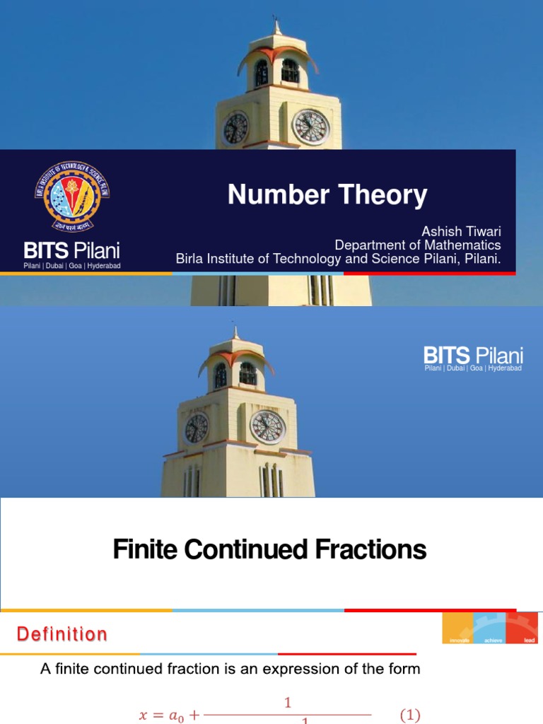 Finite Continued Fractions | PDF