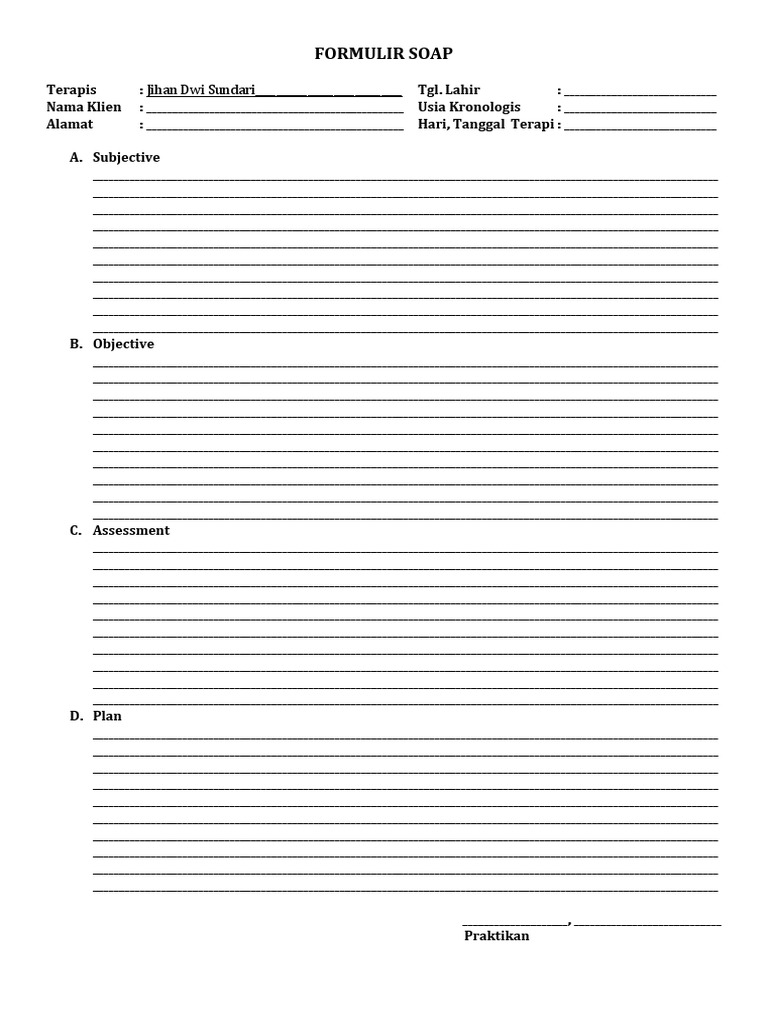 Formulir Soap Ready | PDF
