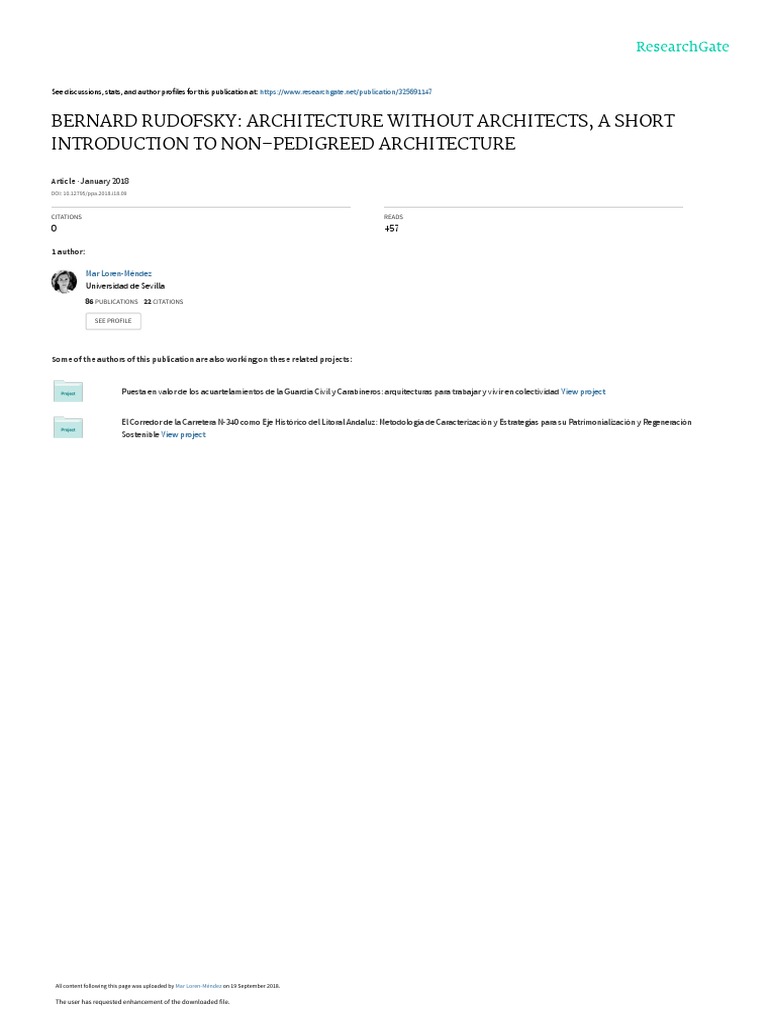 Bernard Rudofsky Architecture Without Architects | PDF | Paisaje ...