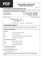 DC200 Silicone Fluid 100CS - MSDS | PDF | Fires | Firefighting