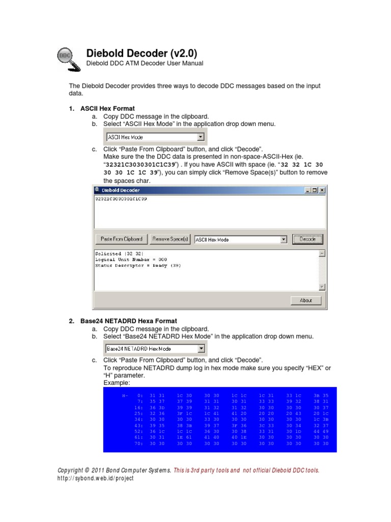 Diebold Manual | PDF | Computing | Software