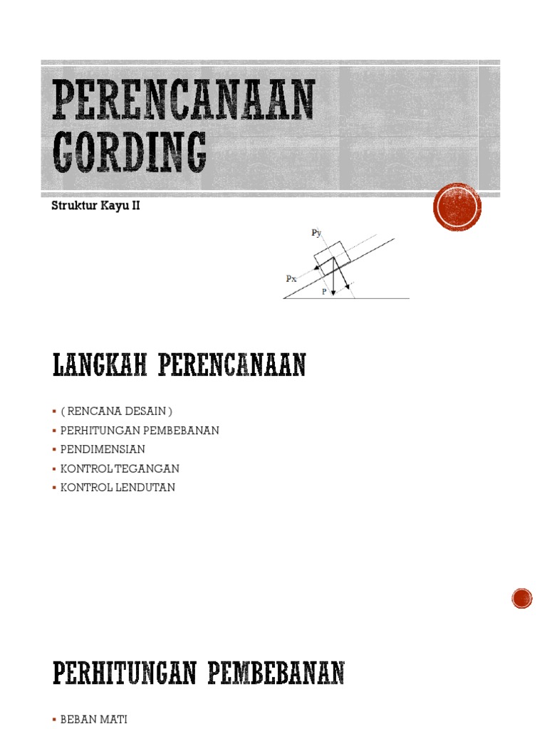 Perencanaan Gording | PDF