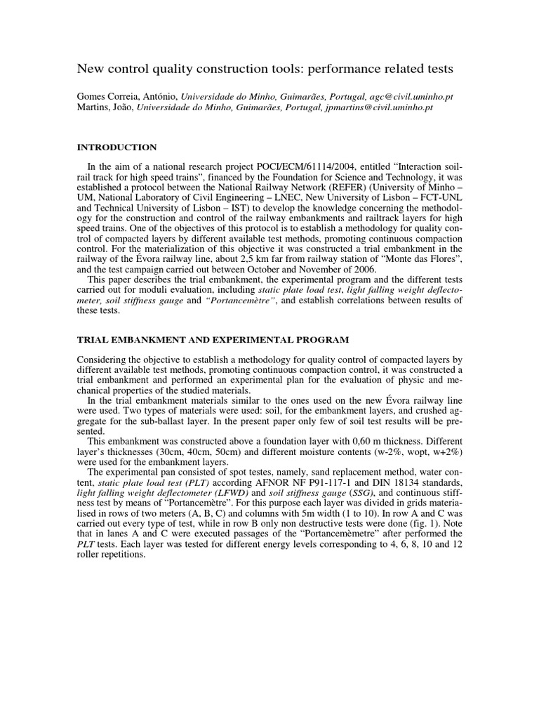 New Control Quality Construction Tools - 2 | PDF | Engineering | Civil ...