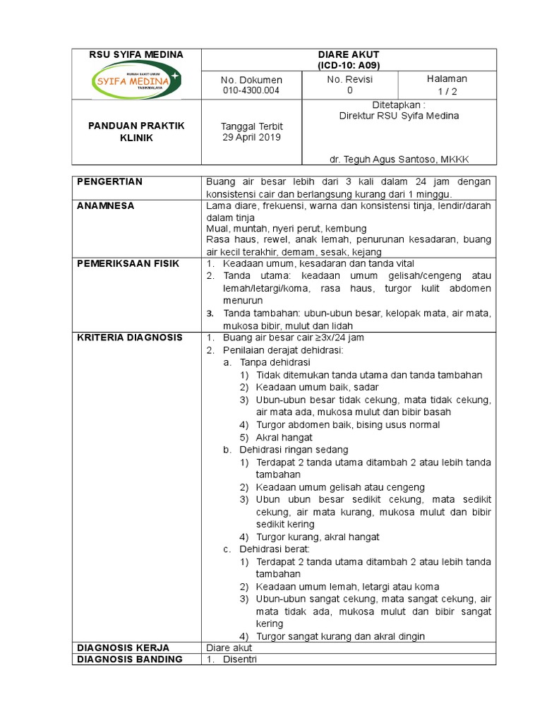 PPK Diare Akut | PDF