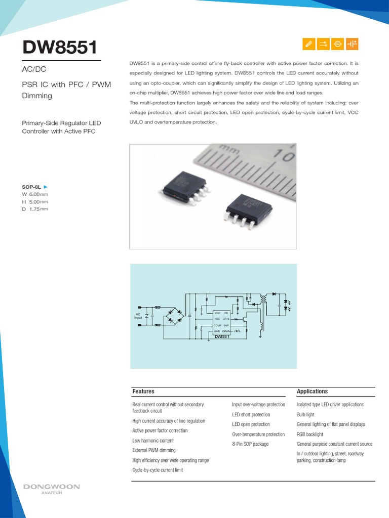 Ac/Dc PSR Ic With PFC / PWM Dimming: Primary-Side Regulator LED ...