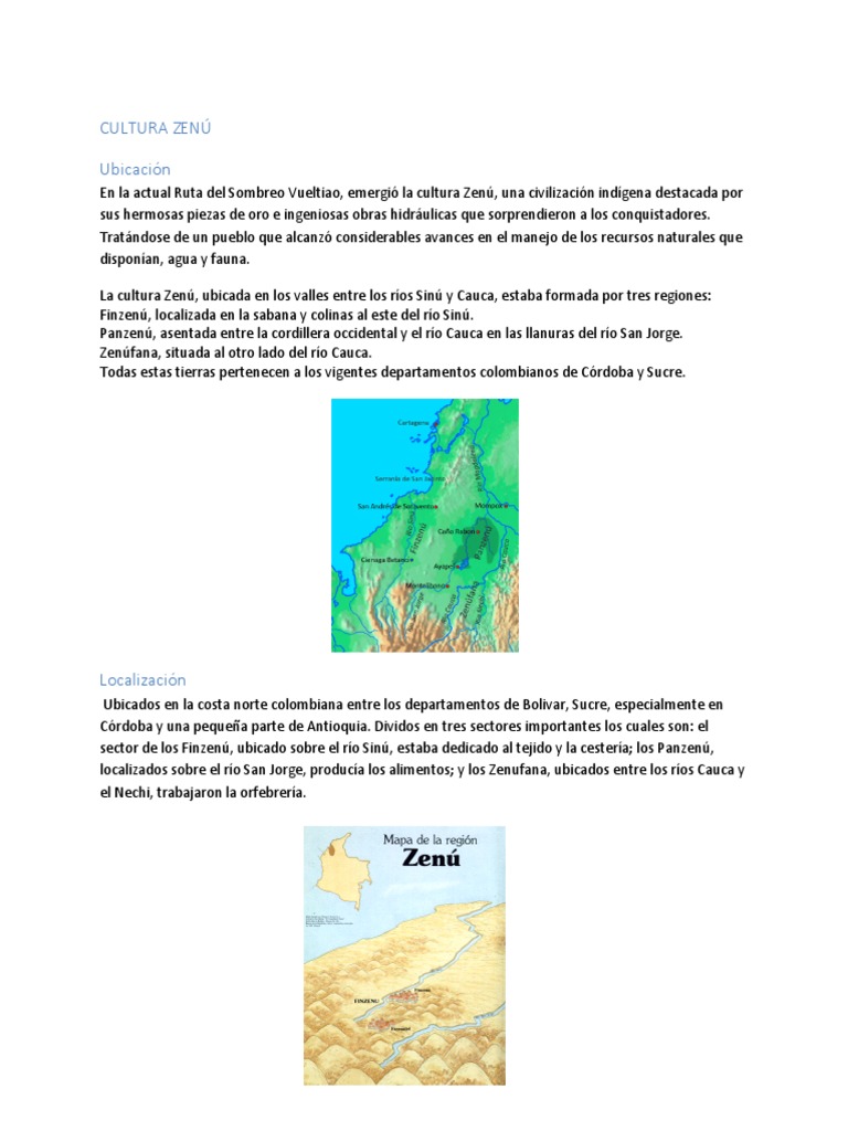 Cultura Zenú | PDF | Naturaleza