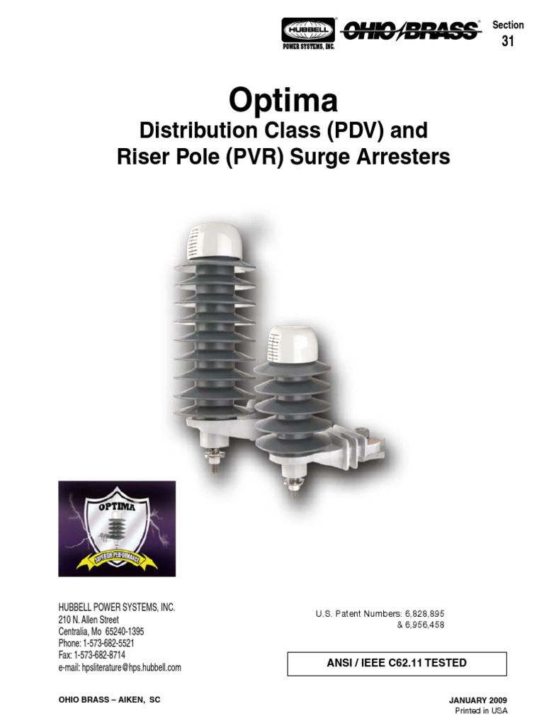 Catalogo Pararrayos Polimericos de Distribucion OHIO BRASS | PDF | Insulator (Electricity ...