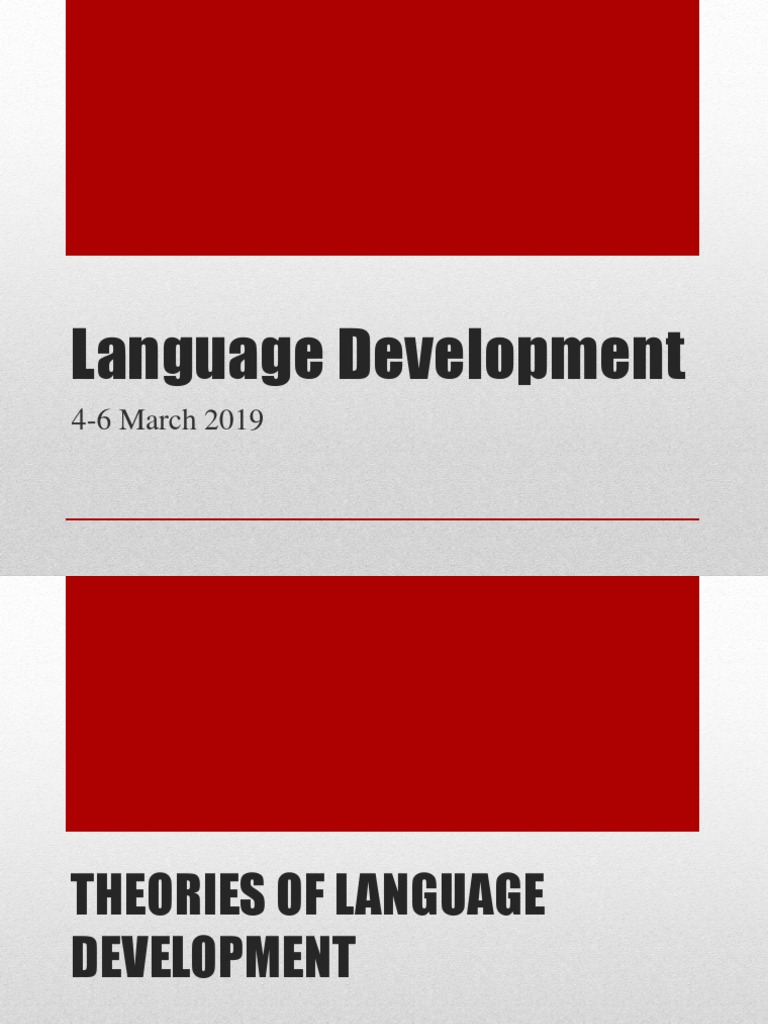 Language For Students | PDF | Language Development | Language Acquisition