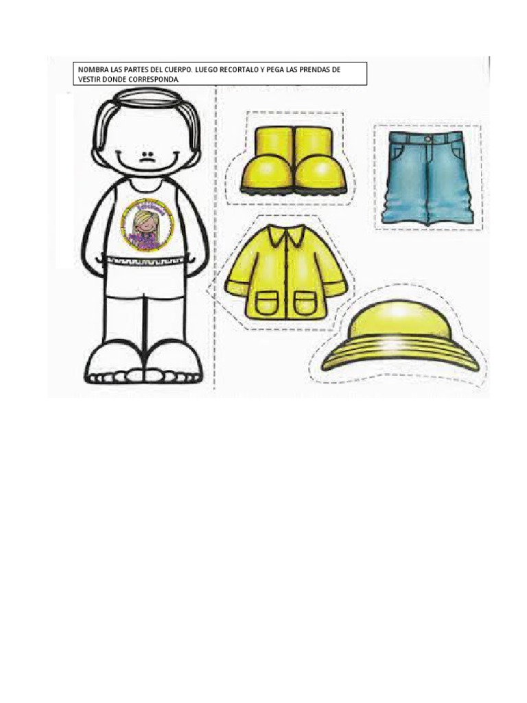 Prendas de Vestir. y Parte Del Cuerpo..Guia | PDF