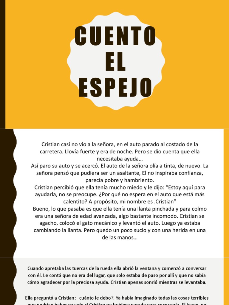 Cuento El Espejo | PDF | Ocio