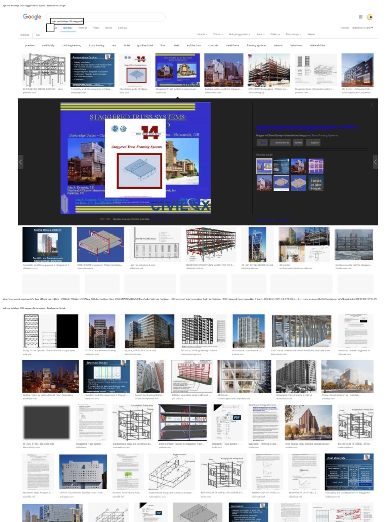 High Rise Buildings USE Staggered Truss System | PDF | Framing ...