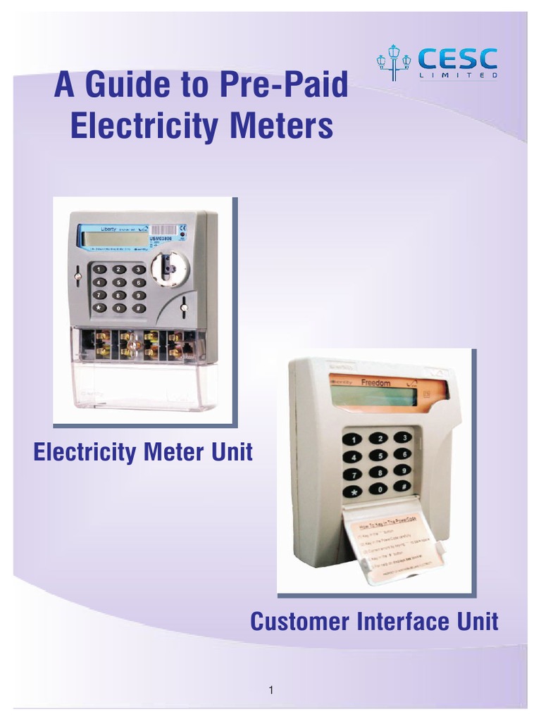 Prepaid Meter Booklet | PDF | Prepaid Mobile Phone | Credit Card