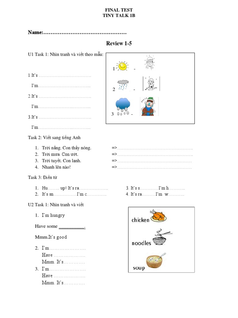 On Tap Tiny Talk 1B CA Nam | PDF