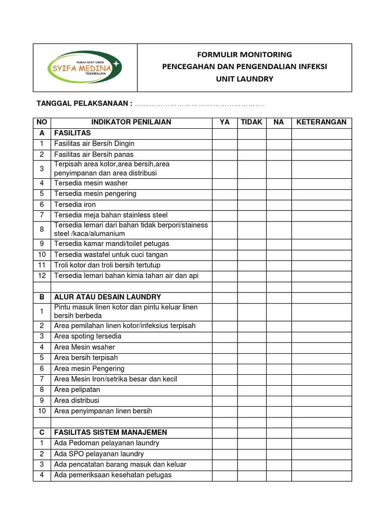 Form Audit Laundry | PDF