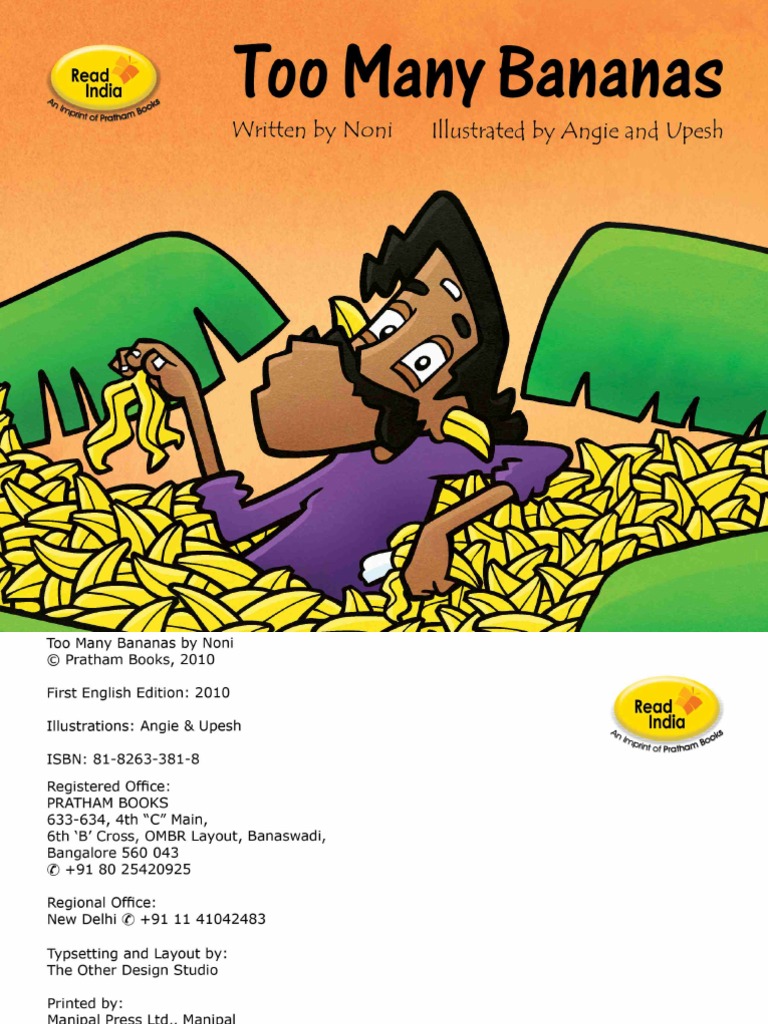 Too Many Bananas - English | PDF