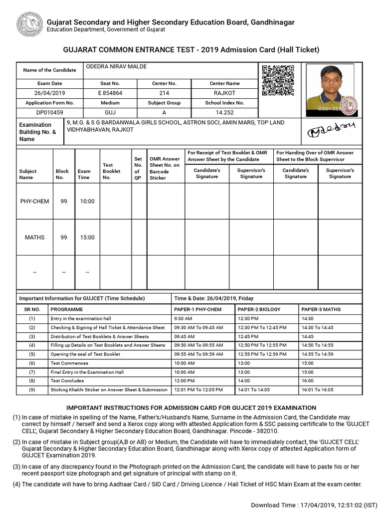 Gujarat Secondary and Higher Secondary Education Board, Gandhinagar | Educational Stages ...