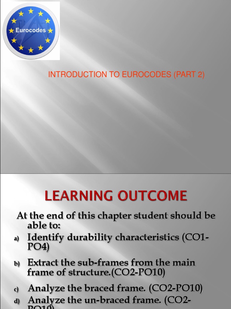 Introduction To Eurocodes (Part 2) | PDF | Framing (Construction ...