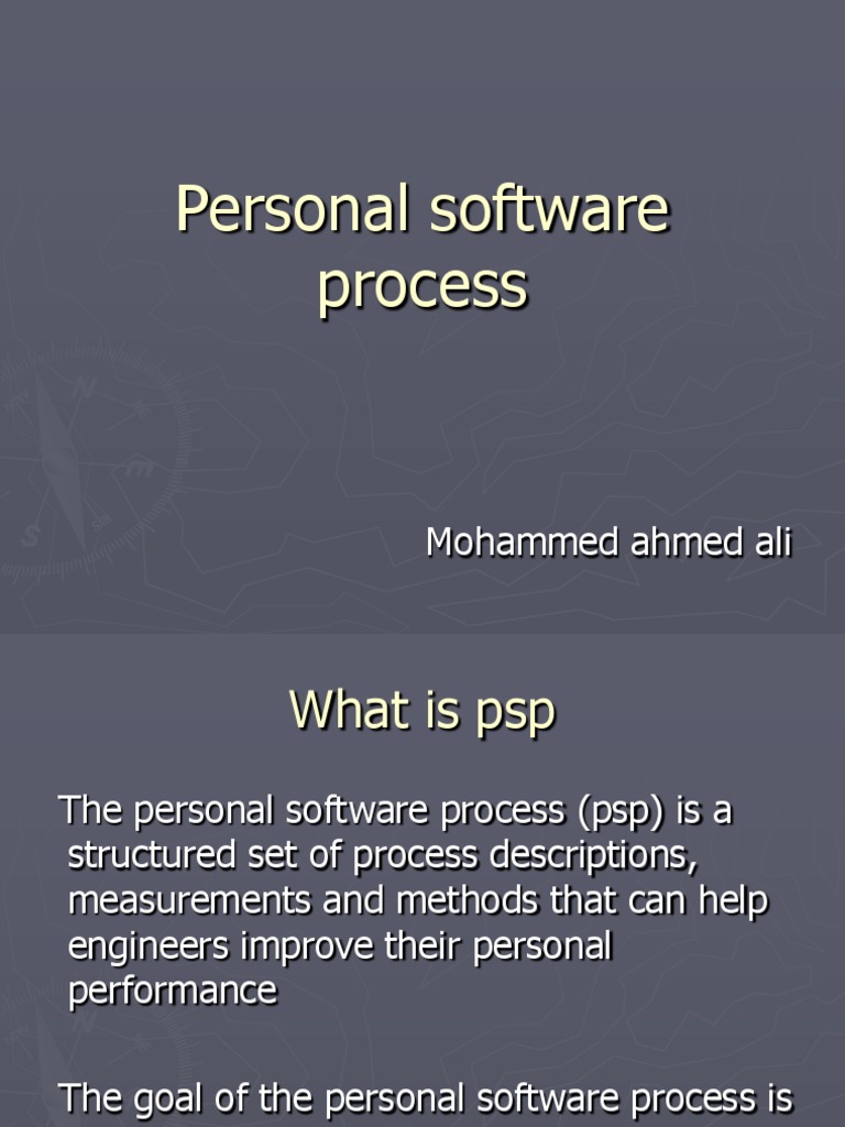 Personal Software Process: Mohammed Ahmed Ali | PDF | Product ...
