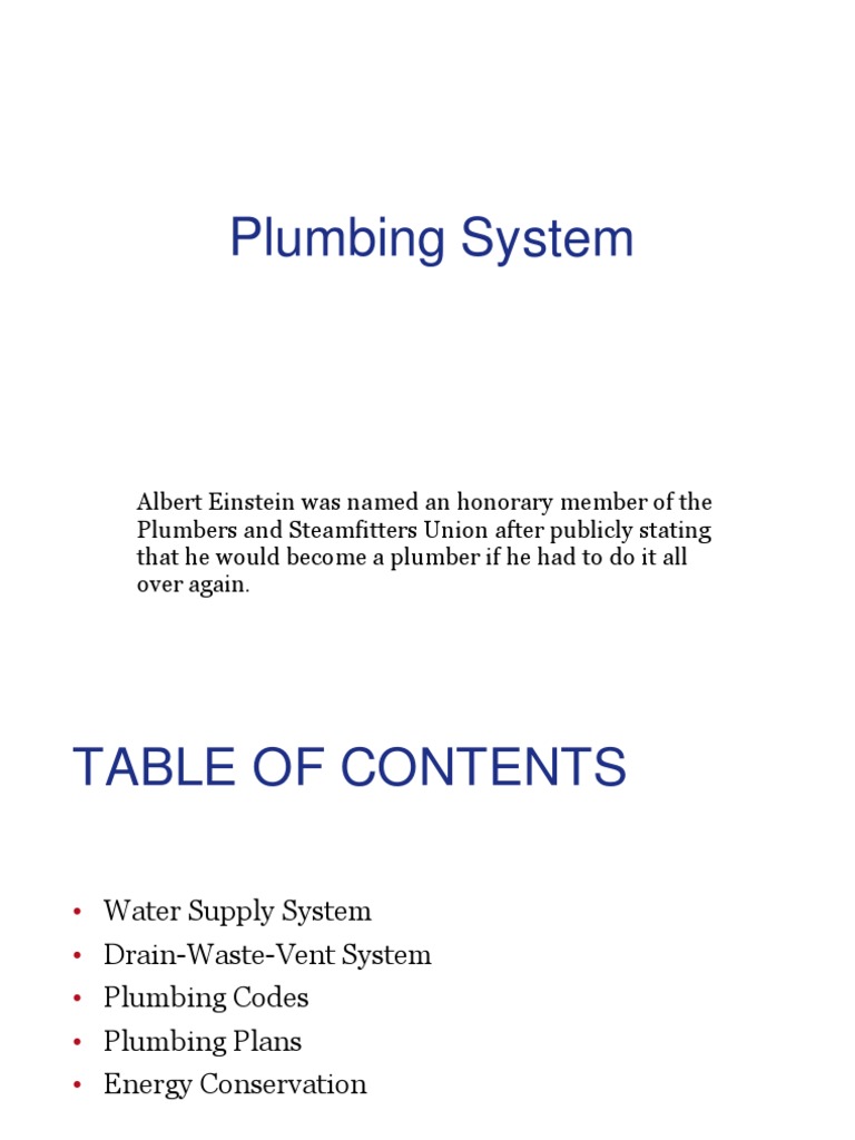 Plumbing System Overview and Guidelines | PDF | Plumbing | Sanitary Sewer