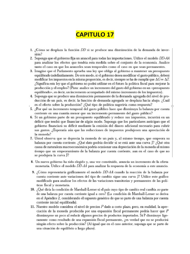 Capitulo 17 Krugman | PDF | Tipo de cambio | La política fiscal