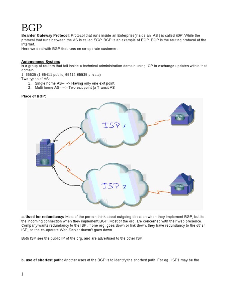 BGP | PDF | Routing | Router (Computing)