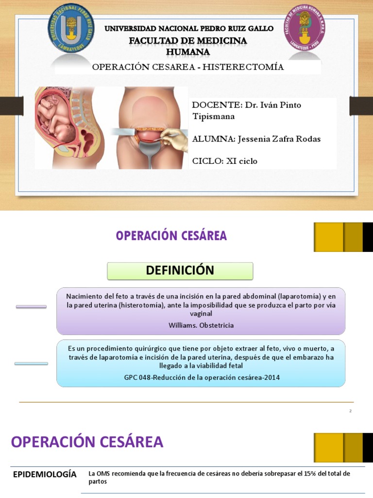 Técnicas y Riesgos de Cesárea | PDF | Seccion de cesárea | Parto