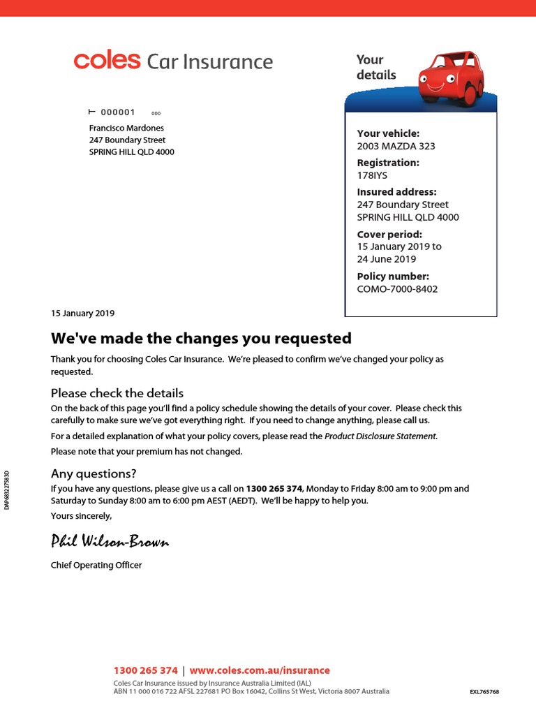 Policy Amendment | PDF | Insurance | Vehicle Insurance