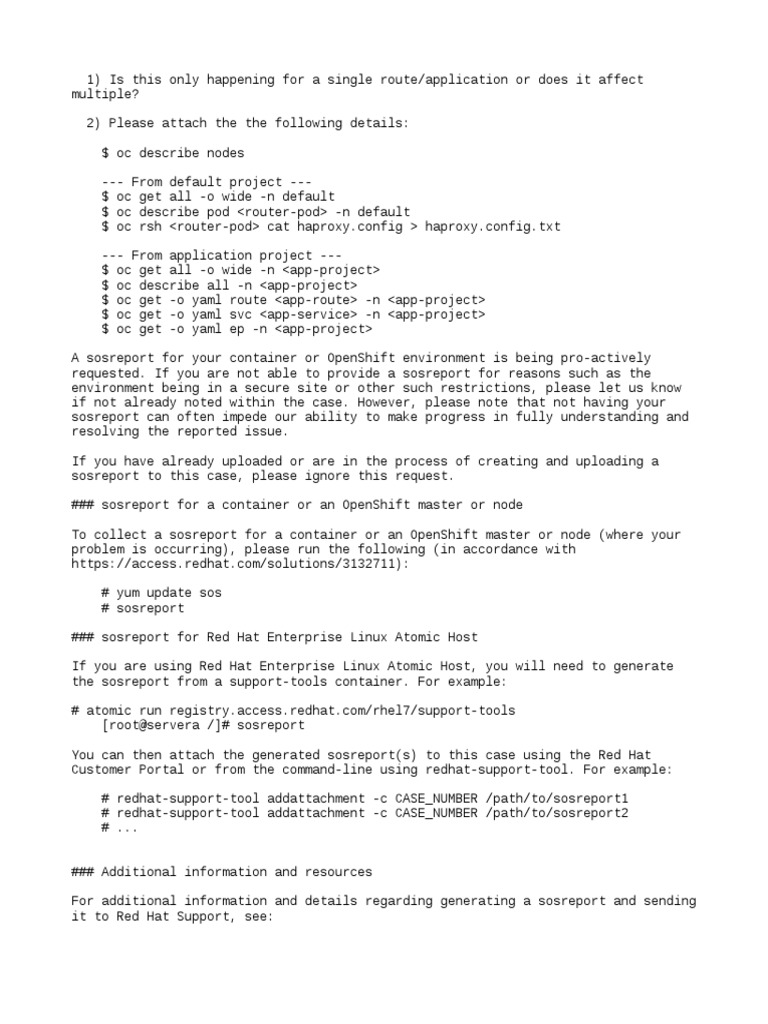 Openshift Commands | PDF | Red Hat | Operating System Technology