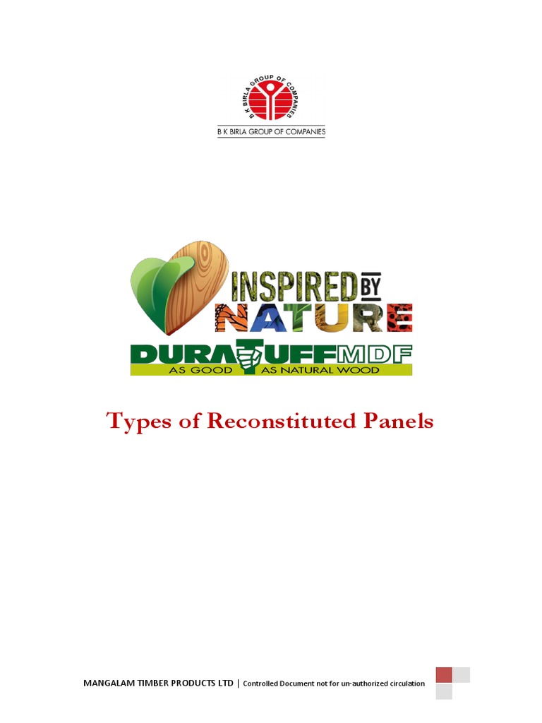 Types of Reconstituted | PDF | Plywood | Woodworking