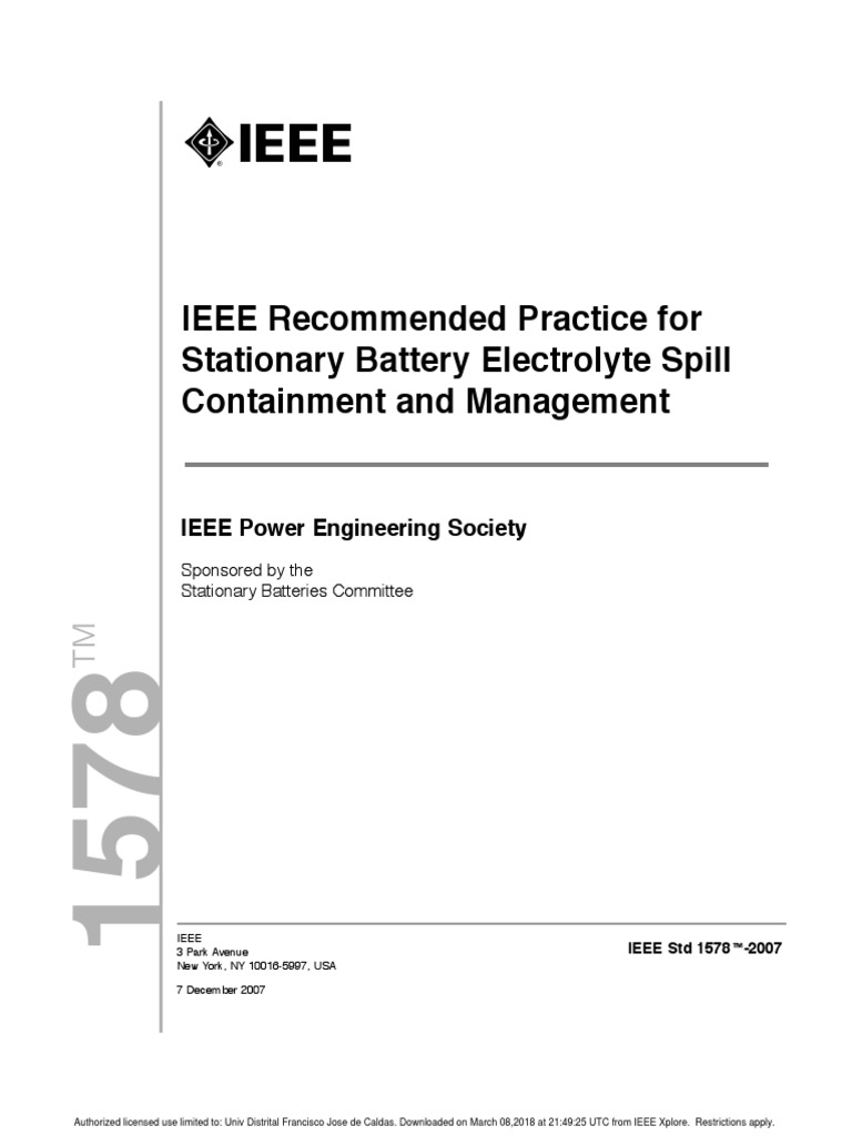 Ieee 1578-2007 PDF | PDF | Chemistry | Nature