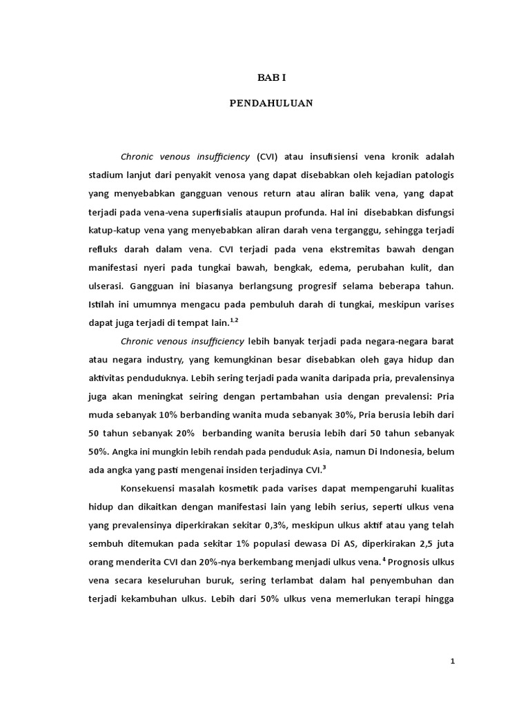 Chronic Venous Insufficiency (CVI) Atau Insufisiensi Vena Kronik Adalah ...