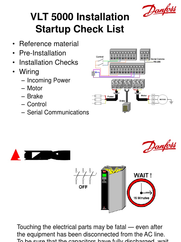 Danfoss VSD Connections | PDF | Switch | Relay