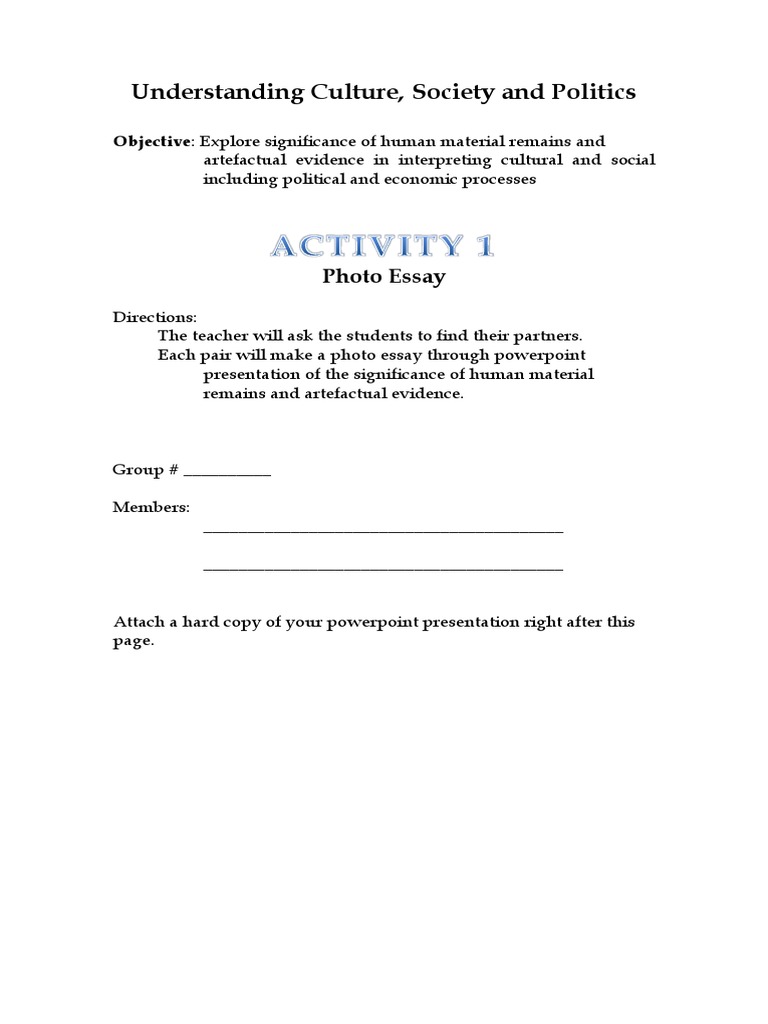 CPAR Activity Sheet (Group) | PDF | Essays | Cognition