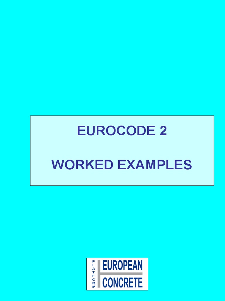 Eurocode2 WorkedExamples PDF | PDF | Bending | Beam (Structure)
