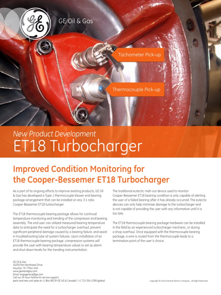 ET18 Turbocharger: Improved Condition Monitoring For The Cooper ...