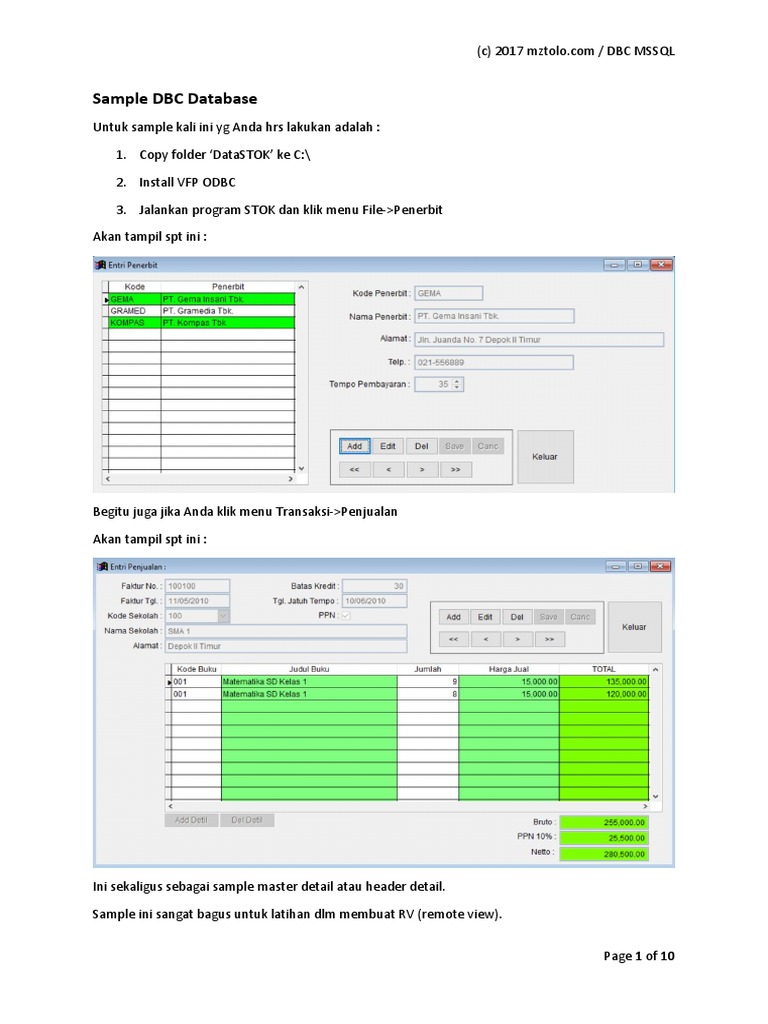 Membuat Trigger Dan Store Procedure Di DBC VFP | PDF
