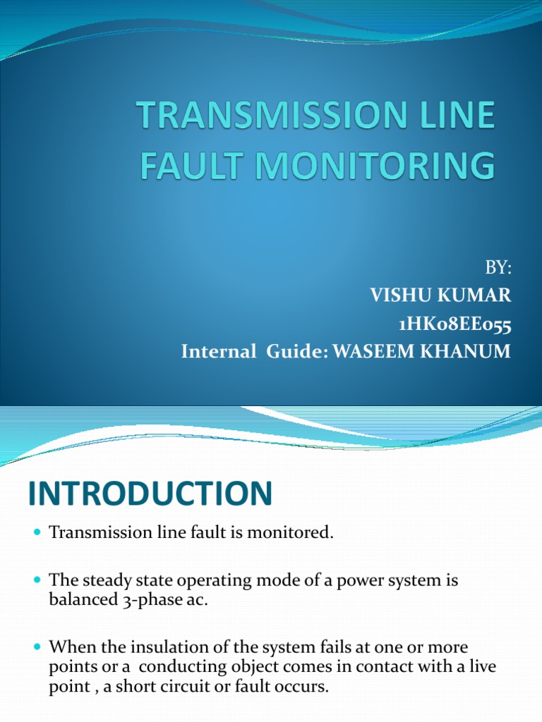 Transmission Line Fault Monitoring | PDF | Rectifier | Direct Current