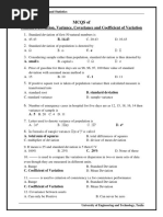 MCQs Simple Linear Regression | PDF | Regression Analysis | Coefficient Of Determination