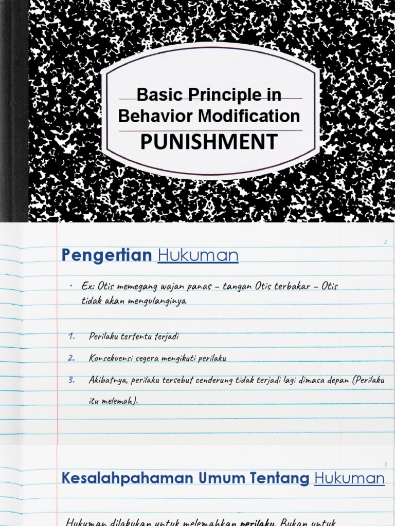 Punishment: Basic Principle in Behavior Modification | PDF