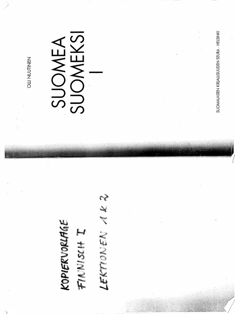 Suomea Suomeksi | PDF