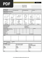 Material Inspection Report (Steel) Form | PDF | Engineering