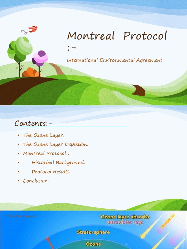 Montreal Protocol | PDF | Ozone Depletion | Chlorofluorocarbon