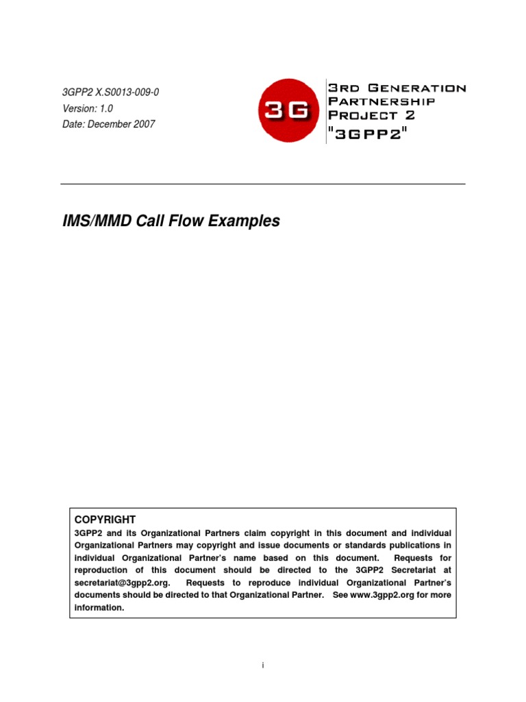 IMS Call Flows | PDF | Ip Multimedia Subsystem | Session Initiation Protocol