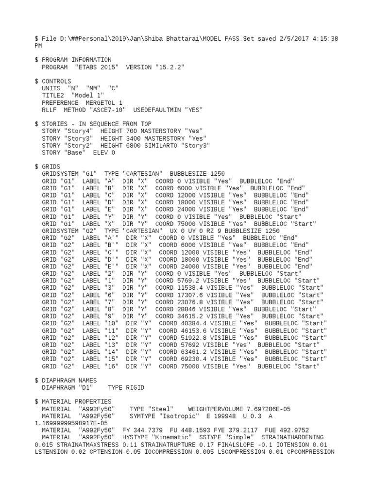 Model Pass 2015 | PDF | Beam (Structure) | Structural Engineering