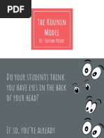 Jacob S. Kounin's Theory | PDF | Classroom Management | Classroom