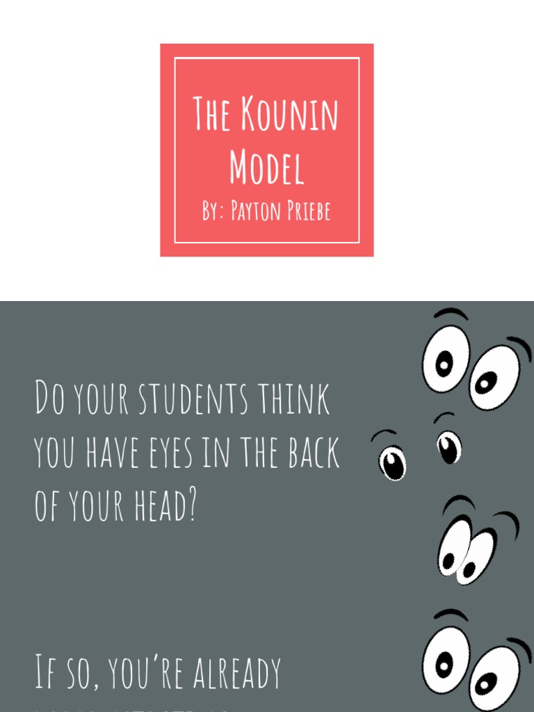 The Kounin Model Research Powerpoint | PDF | Classroom Management ...
